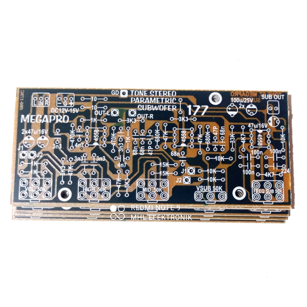 Jual PCB Tone Control Stereo PARAMETRIC PARAMETRIK SUBWOOFER FREKUENSI ...