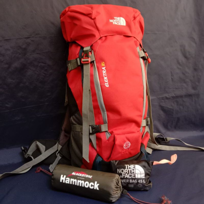 Jual Paket tas gunung tnf 45L + hammock single layer | Shopee Indonesia