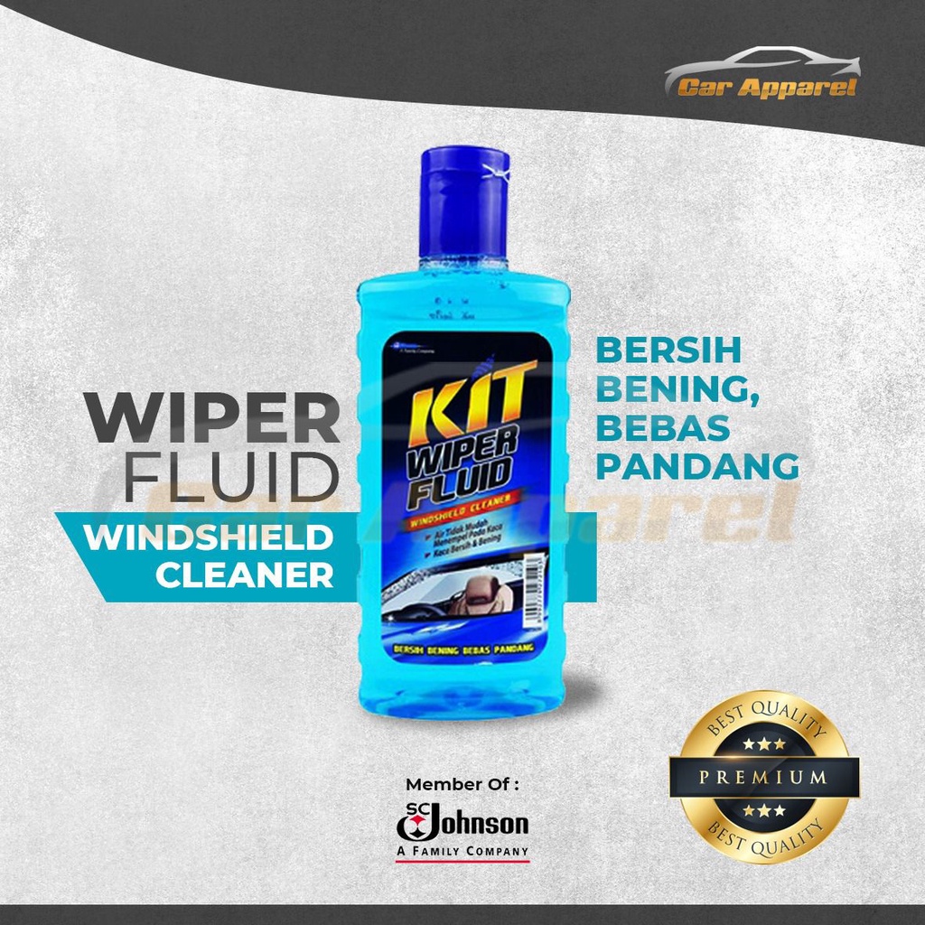 Jual Air Wiper Mobil KIT Wiper Fluid Cairan Pembersih Kaca 300ML ...