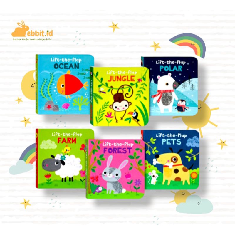 Jual Lift The Flap Mini Board book : Animals ( Forest / Pets / Ocean ...