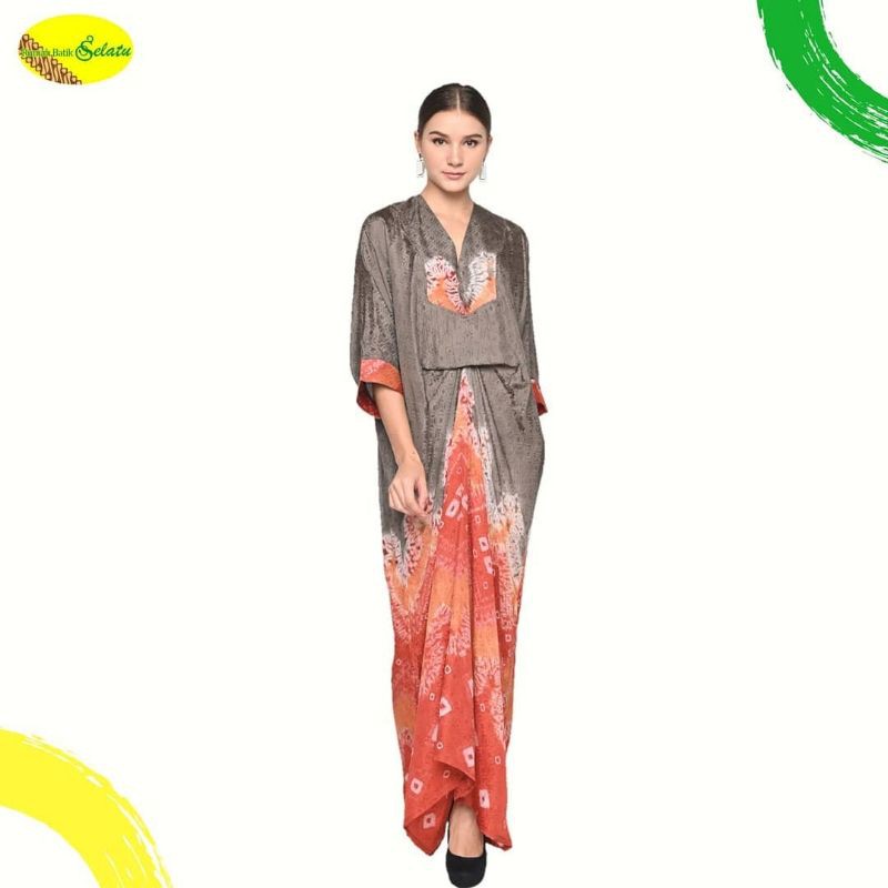 Jual Gamis jumputan ( Miranda) | Shopee Indonesia