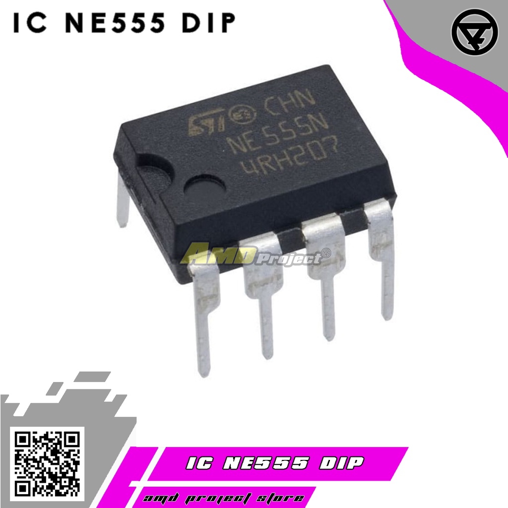 Jual IC NE555 NE555N 555 Clock Timer Oscillator 8 Kaki DIP | Shopee Indonesia