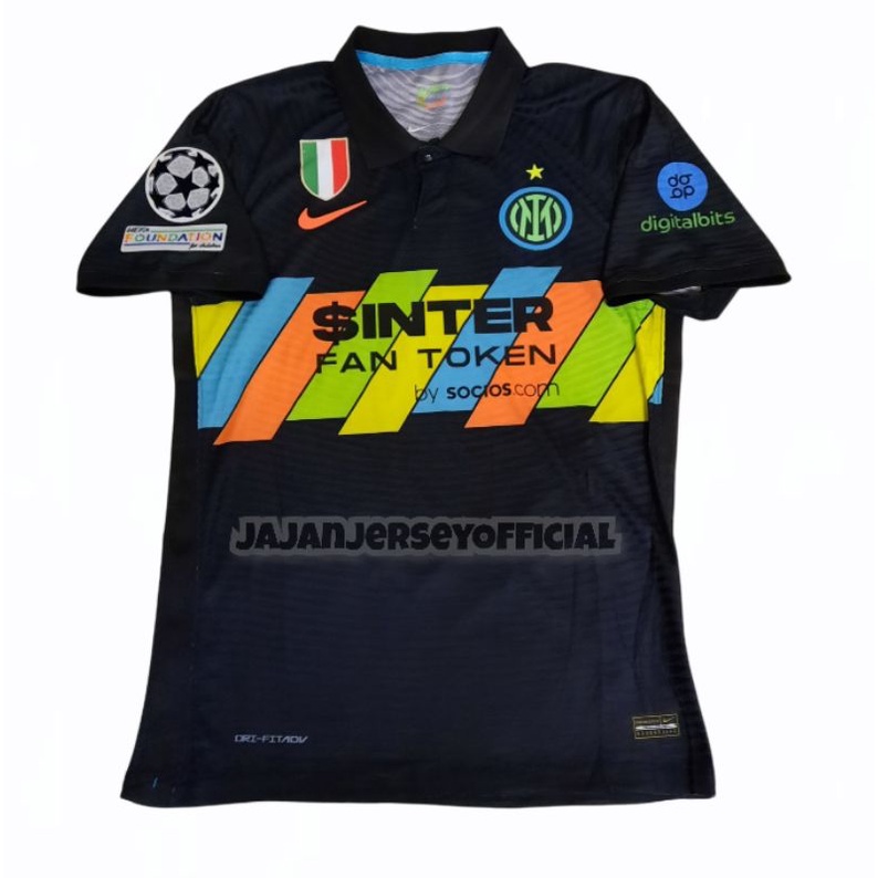 Jual Jersey club inter 3rd player issue new season 2021 full patch ...