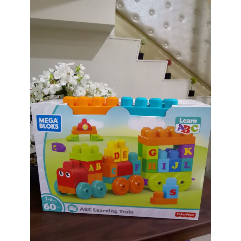 Jual Fisher Price Mega Blocks ABC Learning Train | Shopee Indonesia