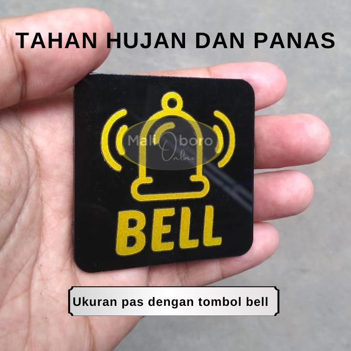 Jual PAPAN TANDA BELL UNTUK RUMAH BAHAN AKRILIK AWET TAHAN PANAS HUJAN ...