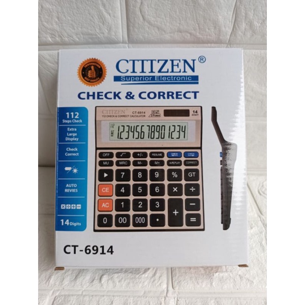 Jual kalkulator calculator dagang 6914/14 digit | Shopee Indonesia