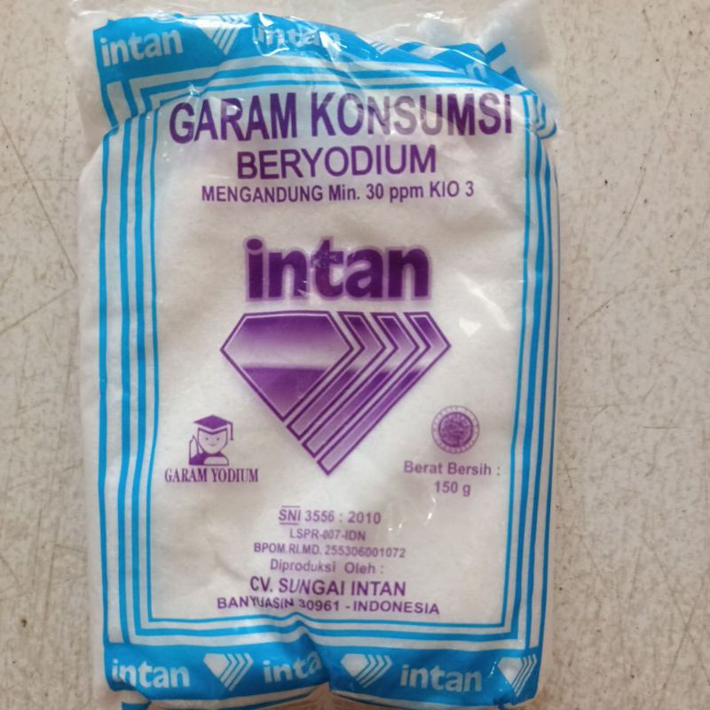 Jual Garam halus /kasar Cap INTAN 150gr | Shopee Indonesia