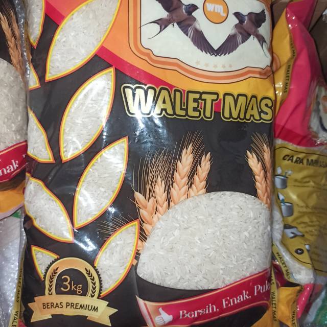 Jual Beras walet mas 3kg | Shopee Indonesia
