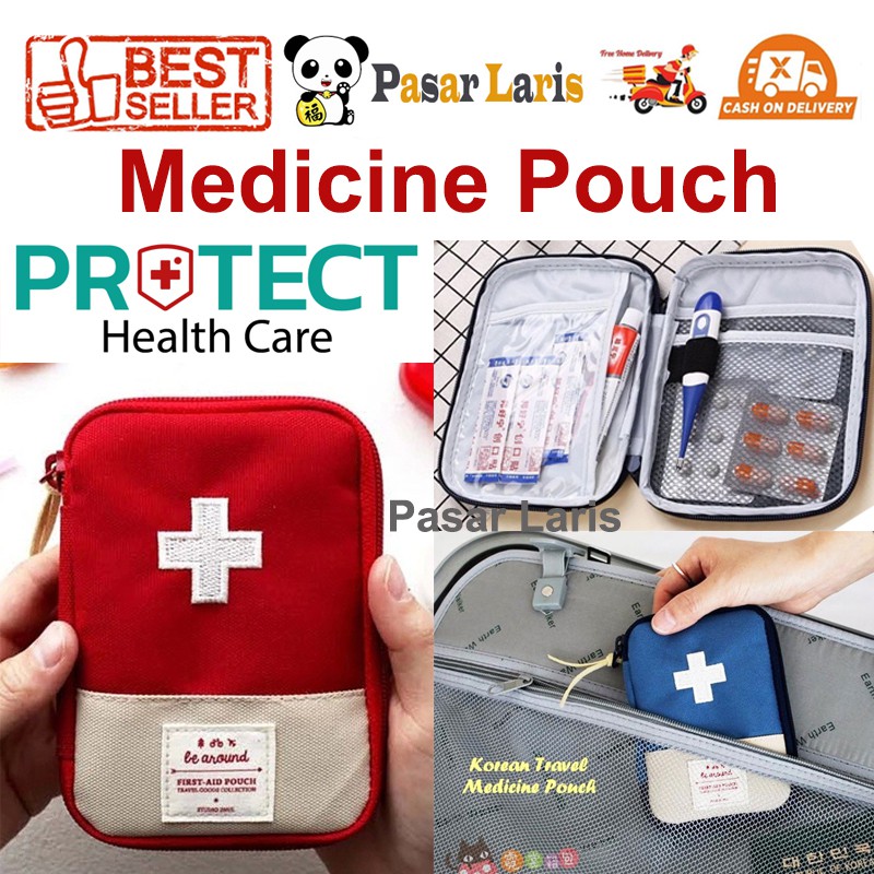 Jual Tas Obat P3k Medicine Pouch Korean Travel Organizer Obat Kotak Dompet Obat P3K | Shopee ...