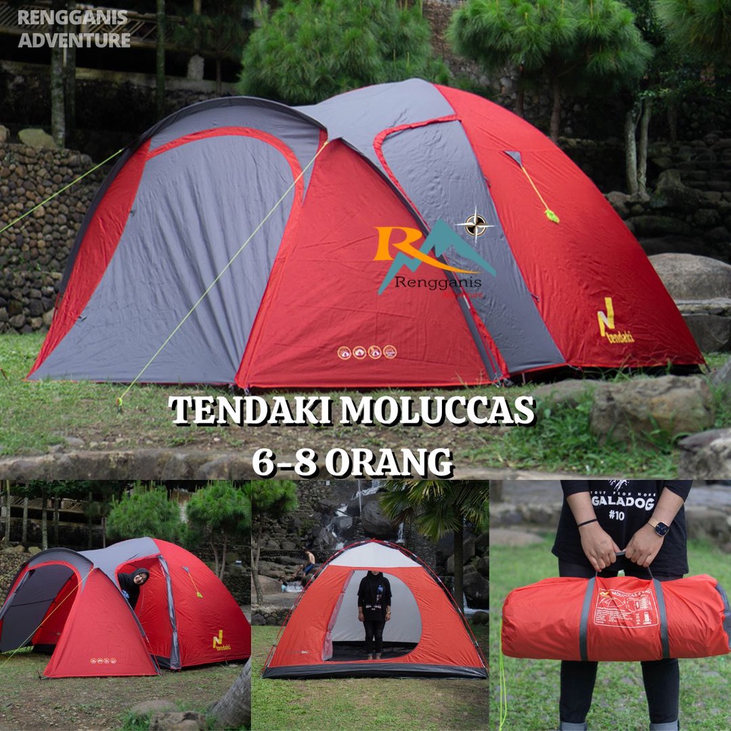 Jual TENDA CAMPING TENDAKI MOLUCCAS 6 PRO 6 - 8 ORANG TENDA FAMILY DOME ...