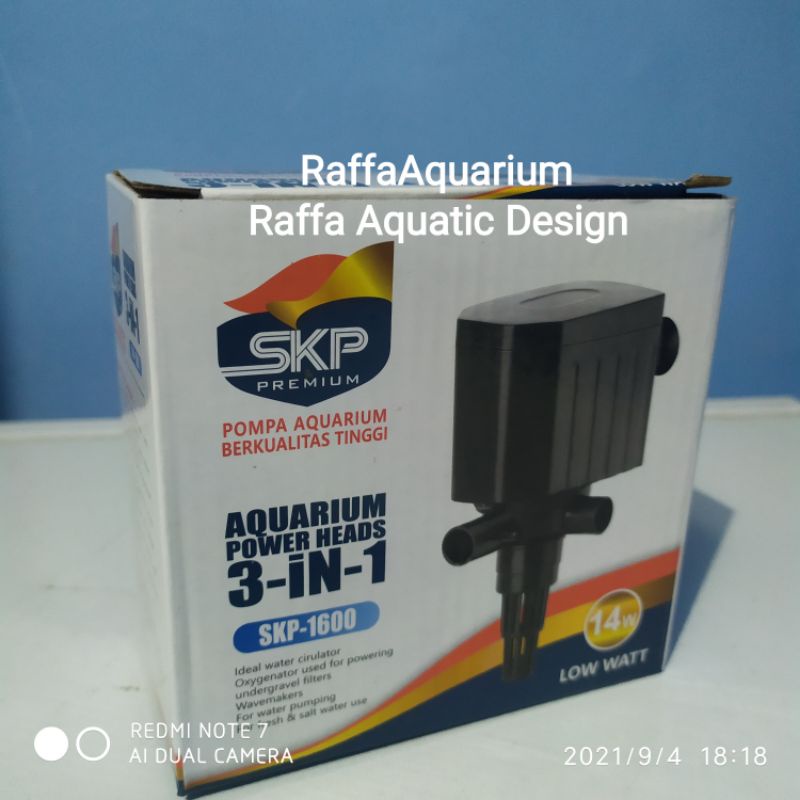 Jual SKP 1600 Pompa Filter Celup Aquarium Aquascape kolam Hidroponik ...