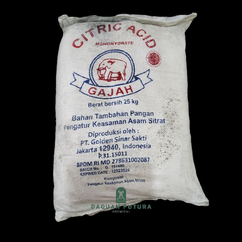 Jual Citric Acid atau Citrun Cap Gajah Ex. Lokal Food Grade 500gr ...
