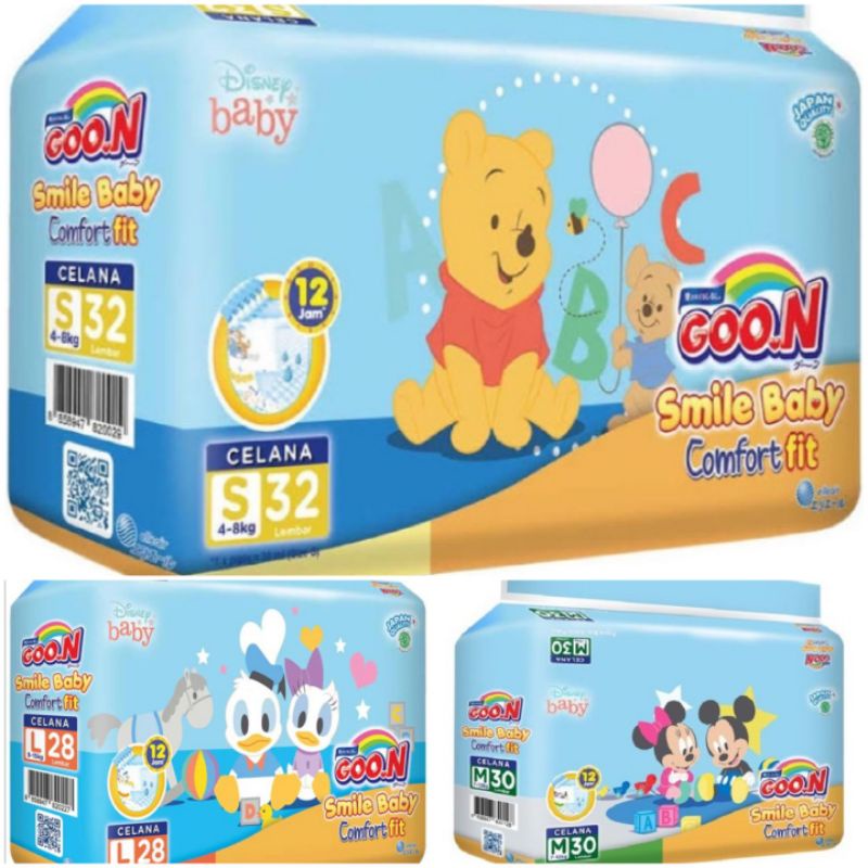 Jual GOON SMILE BABY COMFORT FIT S32/M30/L28 | Shopee Indonesia