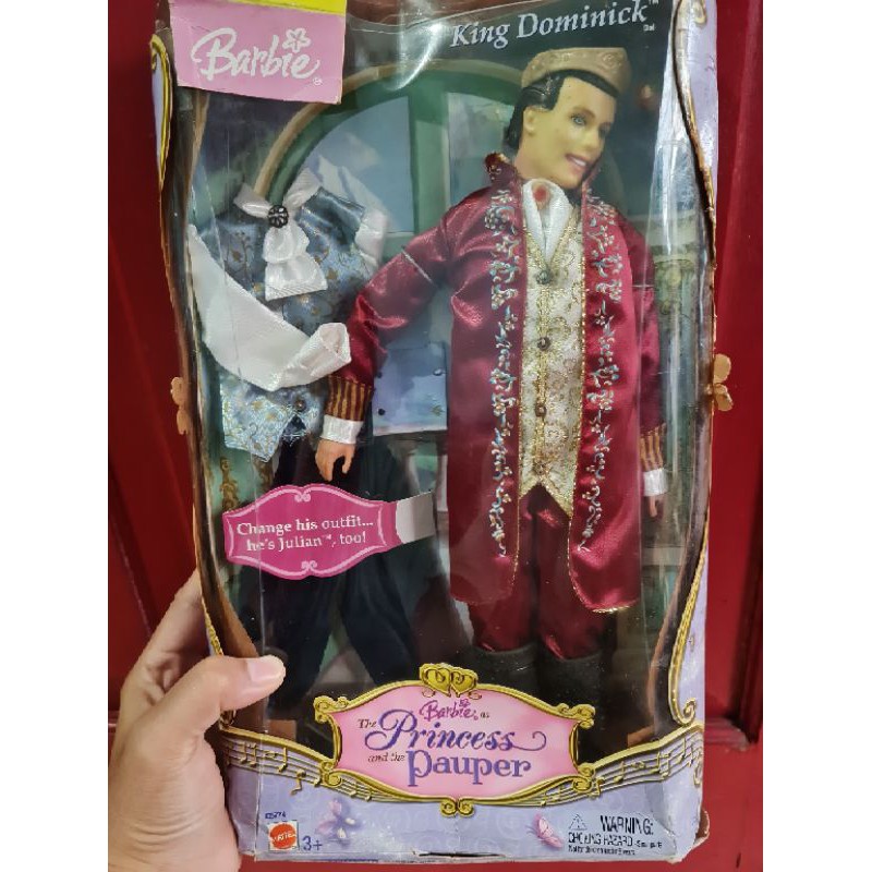 Jual barbie king dominick the princess and the pauper | Shopee Indonesia