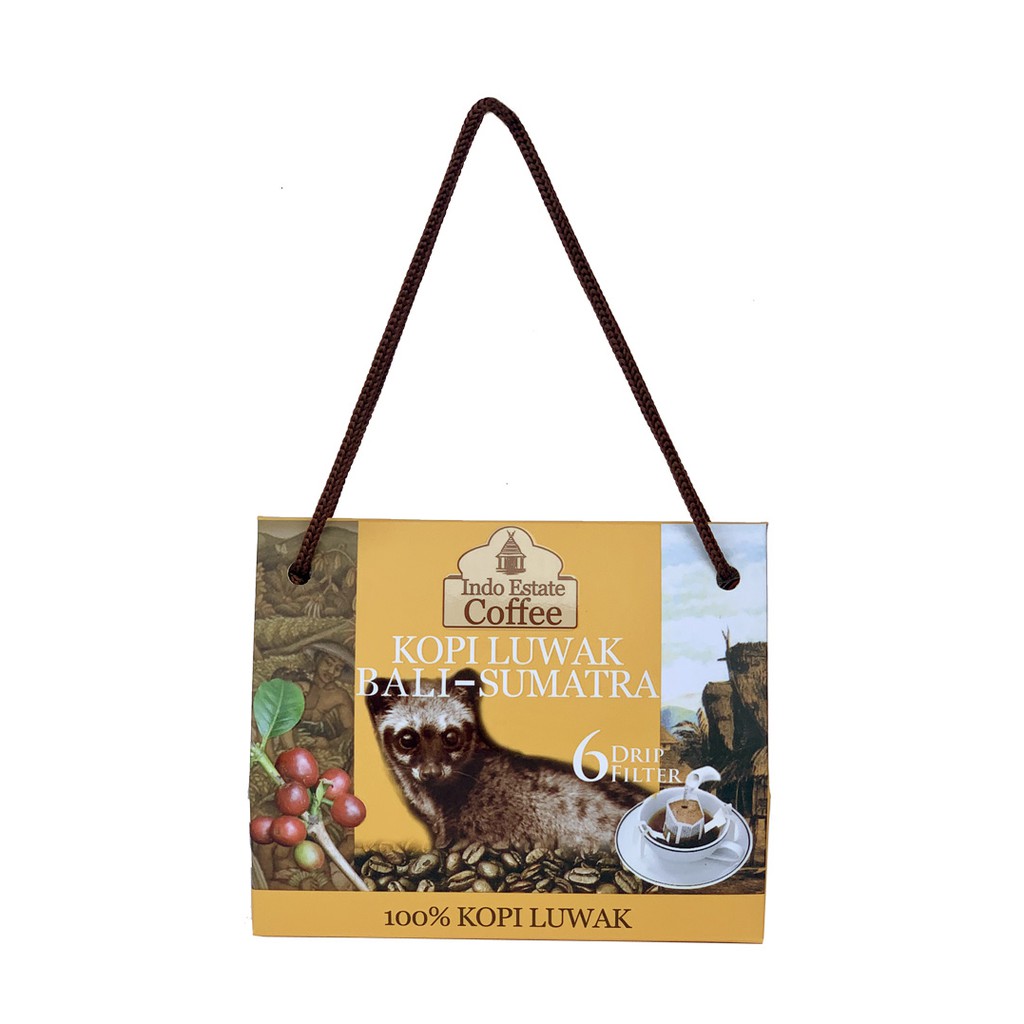 Jual Indo Estate Coffee Luwak Bali - Sumatra 6's Drip Filter | Shopee ...