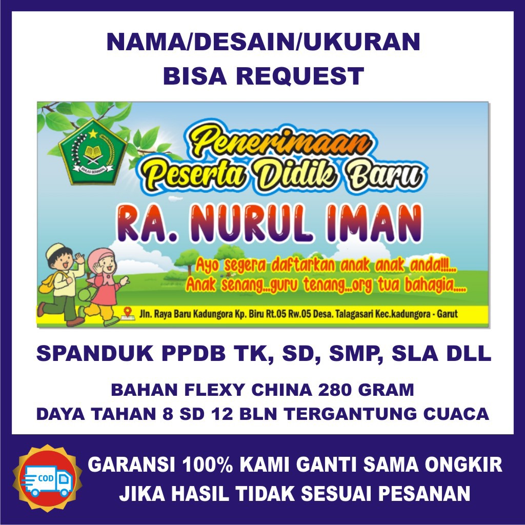 Jual Spanduk PPDB Sekolah TK-SD-SMP dll | Shopee Indonesia