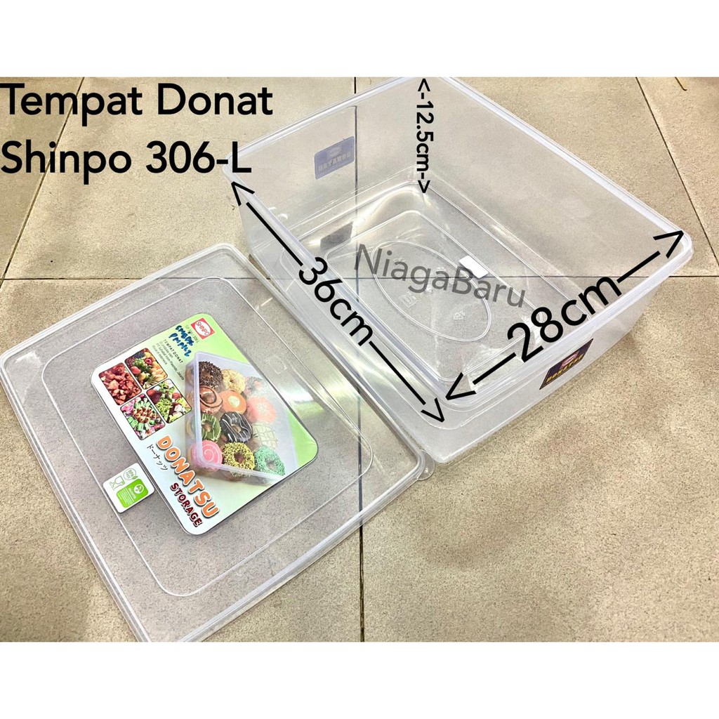 Jual Tempat Donat Kotak Donat 1 Pcs Shinpo 306-L Donatsu | Shopee Indonesia