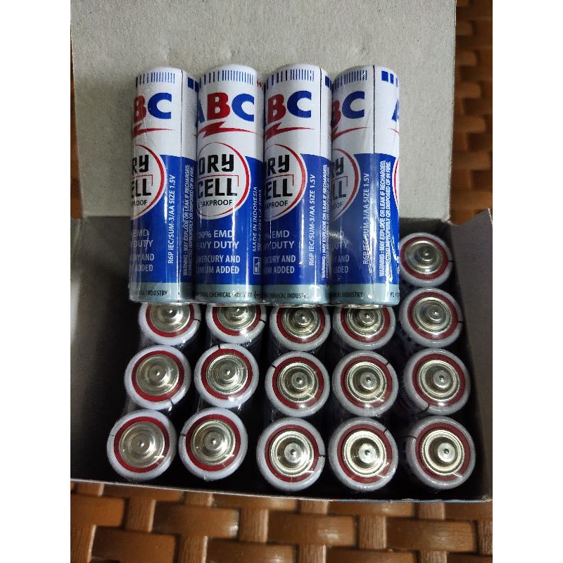 Jual Promo PER BIJI Baterai Batrai AA A2 ABC Biru R6P | Shopee Indonesia