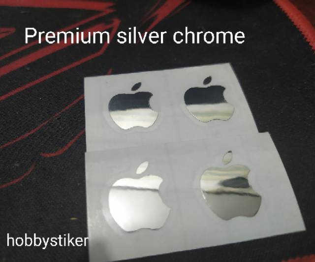 Jual Stiker iphone apple premium silver custom untuk hp handphone ...