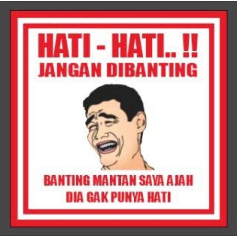 Jual STIKER FRAGILE LUCU UNIK KOREA / STICKER FRAGILE CUSTOM KPOP ...