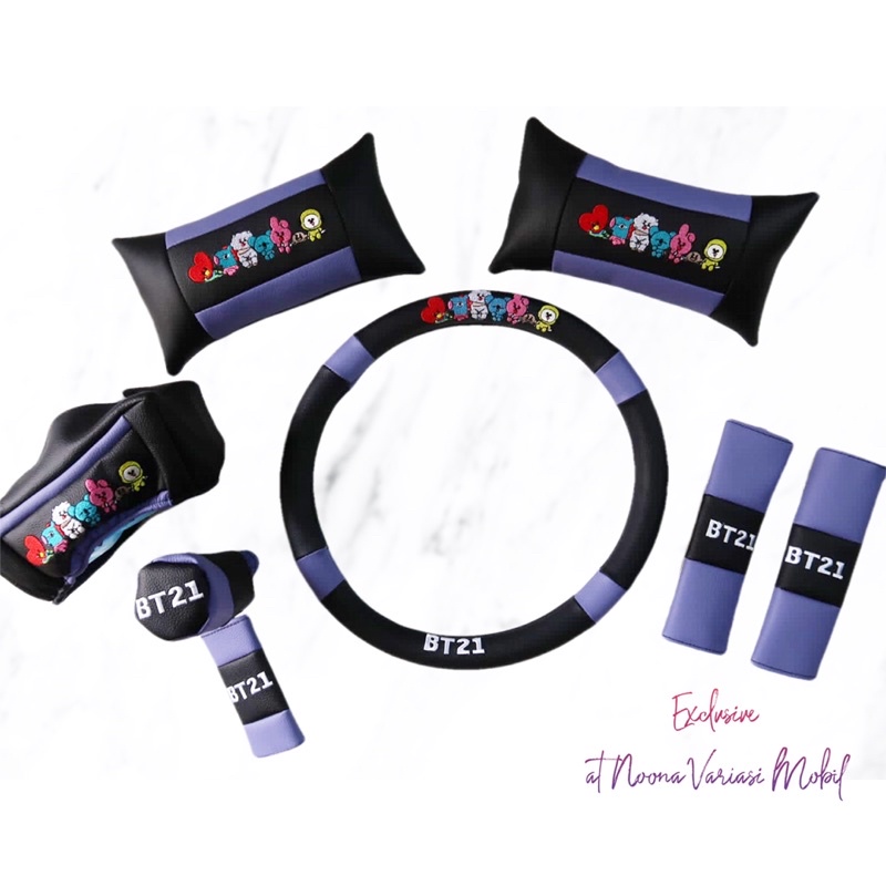 Jual BT twenty one Series set 6in1 Cover Sarung Setir Mobil Karakter ...