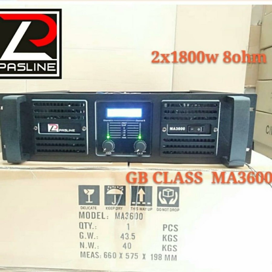 Jual Power Amplifier Pasline MA 3600 MA3600 MA-3600 Class GB Original | Shopee Indonesia