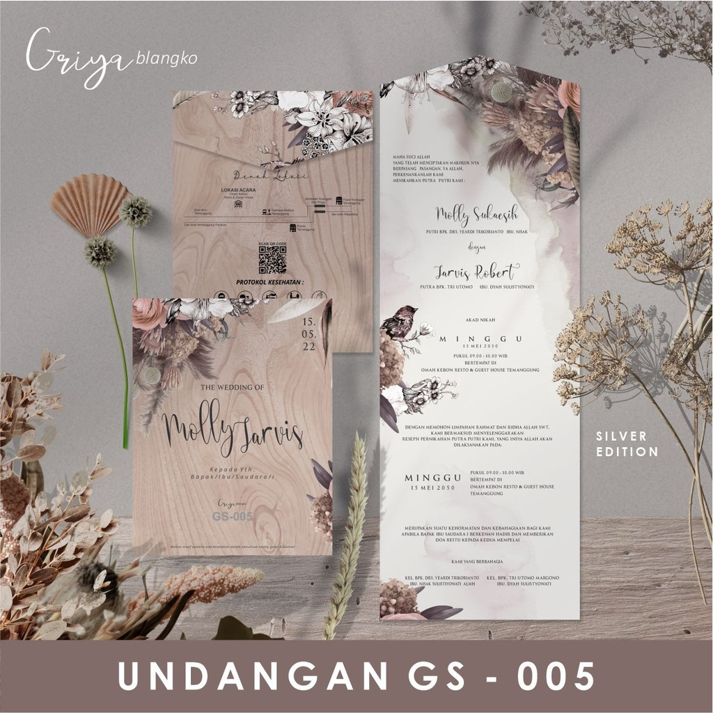 Jual GS 005 Griya Silver Edition | Blanko Undangan | Shopee Indonesia