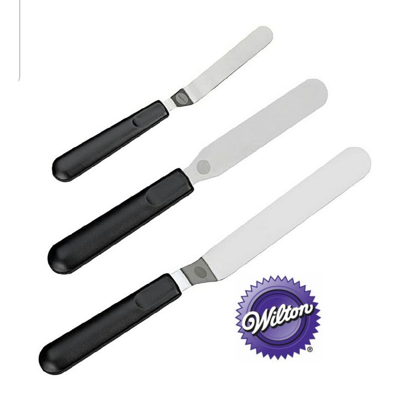 Jual spatula wilton ori spatula bengkok spatula lurus scraper kue ...