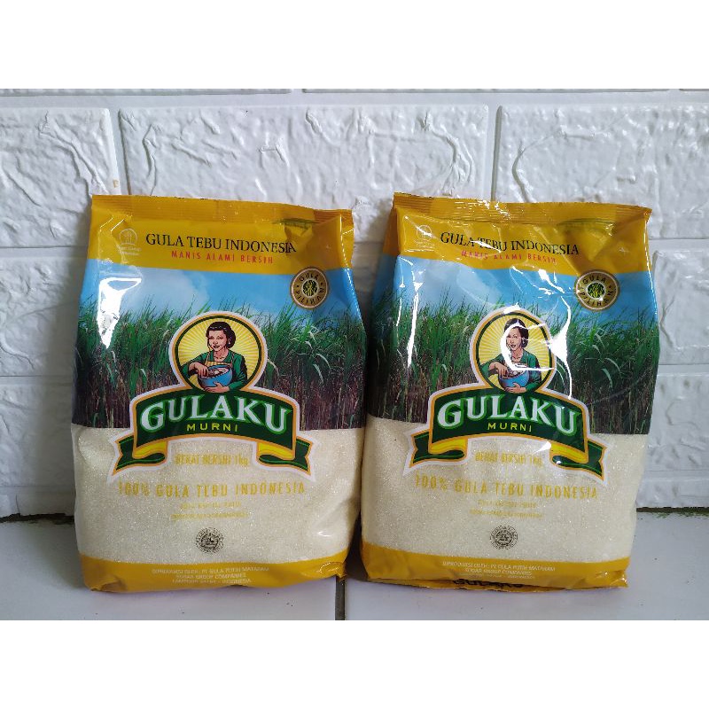 Jual Gula Pasir Premium merek Gulaku kuning ukuran berat 1kg Murah ...