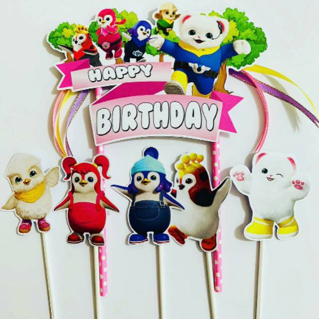 Jual Badanamu Pink Ribbon Topper Cake Birthday / Hiasan Kue Ulang Tahun ...