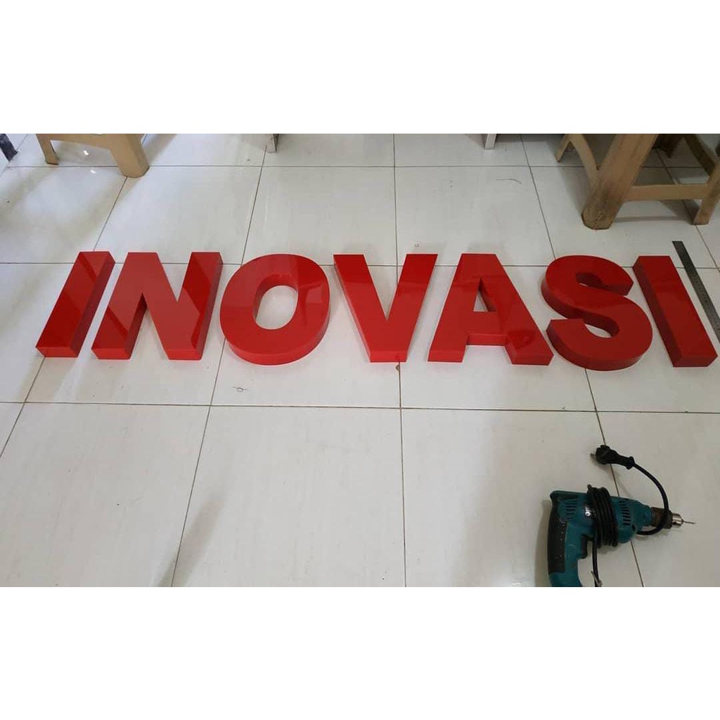 Jual Huruf Timbul 3D Akrilik / Acrylic Non Led - Uk. 10 cm | Warna ...