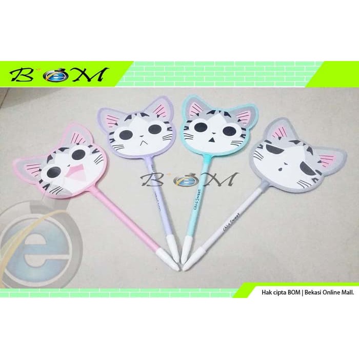 Jual pen pulpen ballpoint unik lucu cute karakter kipas kucing cat neko ...