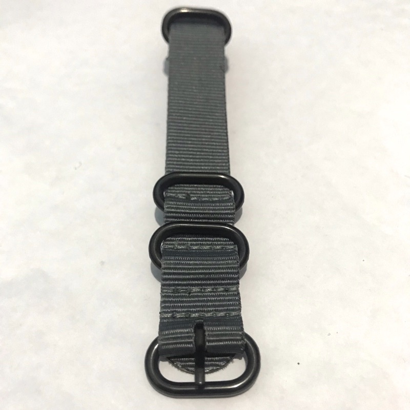 Jual Tali Jam Canvas Nylon ZULU NATO Suku panjang dengan buckle hitam ...