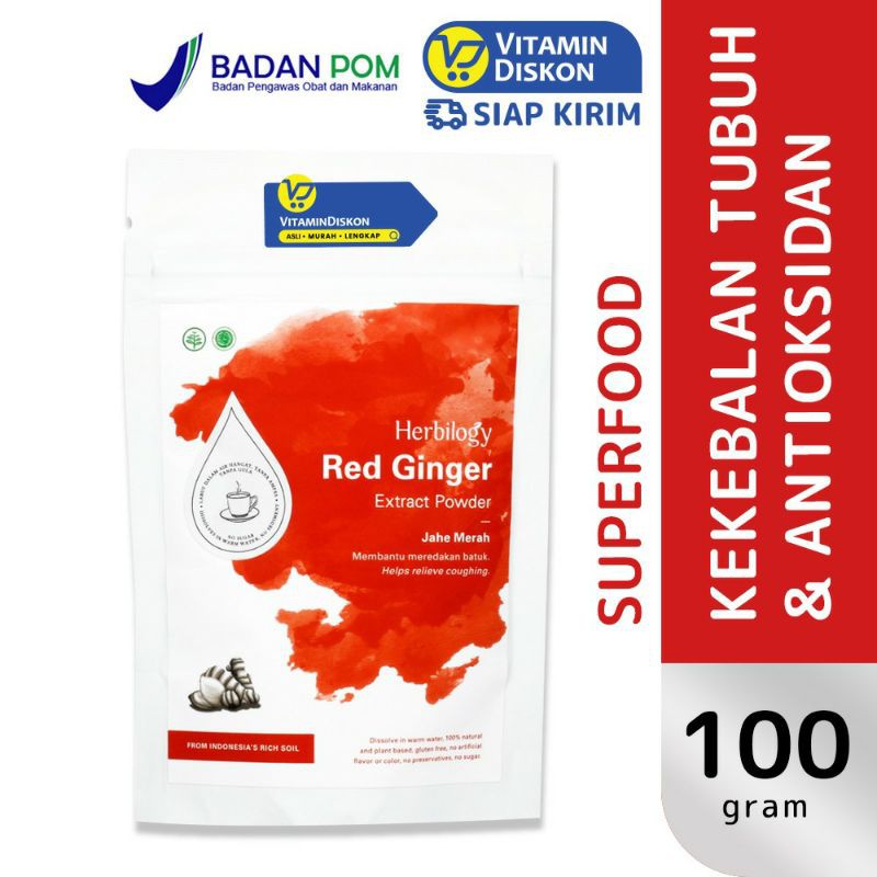 Jual Herbilogy Red Ginger Extract Powder | Ekstrak Jahe Merah ...