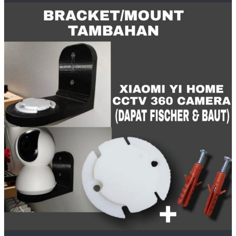 Jual braket bracket xiaomi 360 cctv cam wall mount bulet | Shopee Indonesia