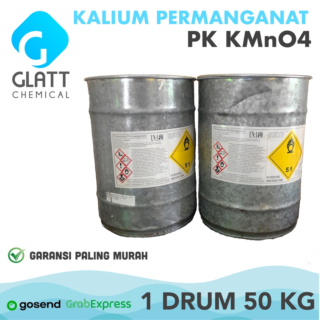 Jual PK Kalium Permanganas 1 Drum 50 kg - Permanganas Kalikus | Shopee ...