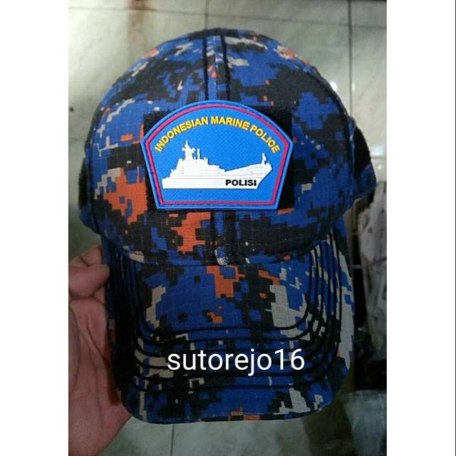 Jual Topi pilkep lapangan polairud polisi air udara polri | Shopee ...