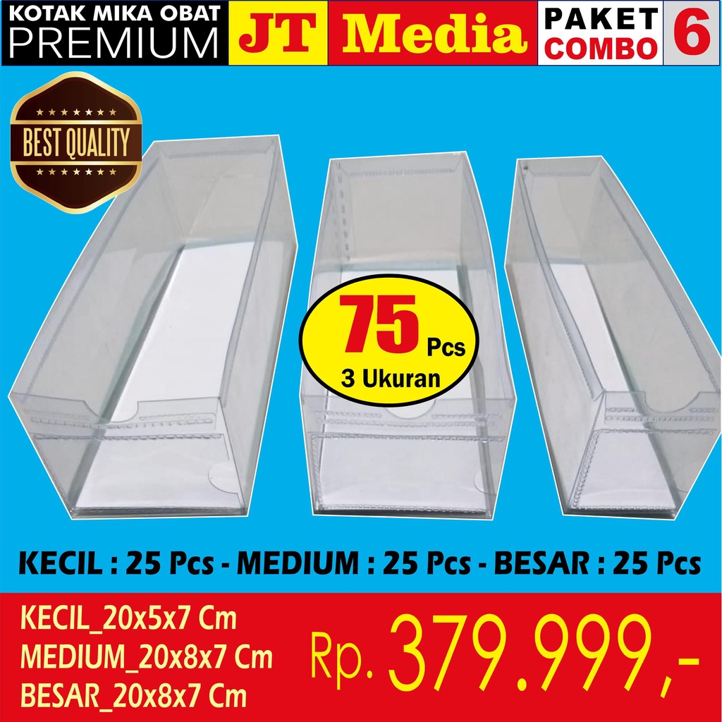 Jual Paket Combo Kotak Obat Mika Plastik isi 3 Ukuran | Shopee Indonesia