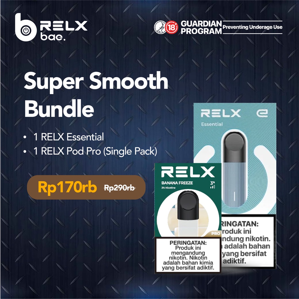 Jual RELX Bundle Essential Steel Blue Device and Pod Pro (Isi 1 Pod ...