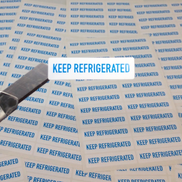 Jual Stiker Keep Refrigerated Sticker Label Vinyl Simpan di Kulkas ...