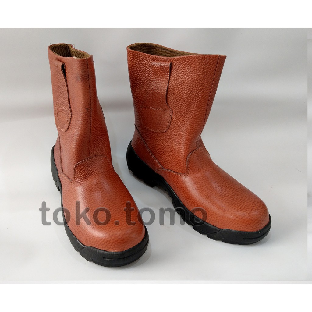 Jual Tomo | Safety Shoes / Sepatu Proyek Handymen - tinggi selop coklat ...