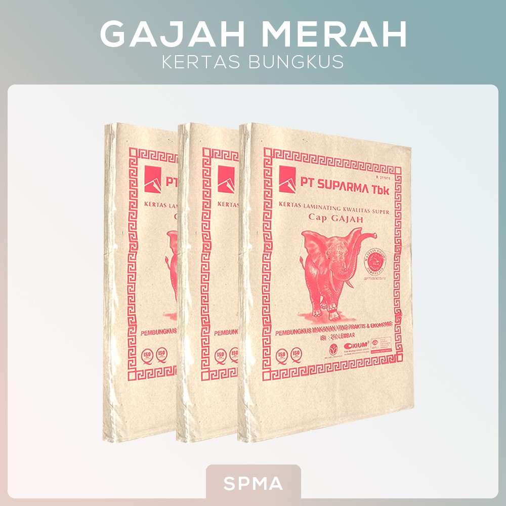 Jual Kertas Bungkus Gajah Merah 27cmx38cm | Shopee Indonesia