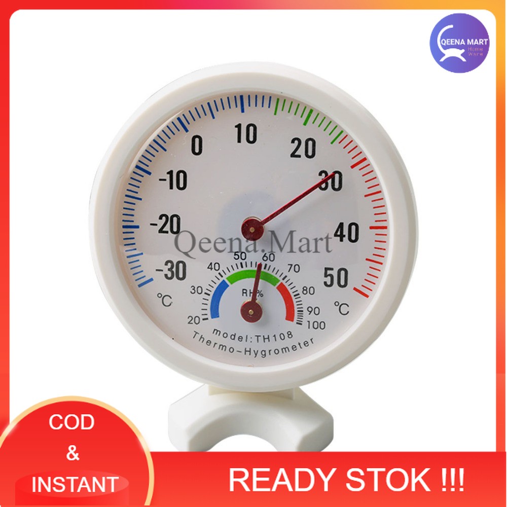 Jual Analog Thermometer Hygrometer Temperature Humidity Monitor - TH ...