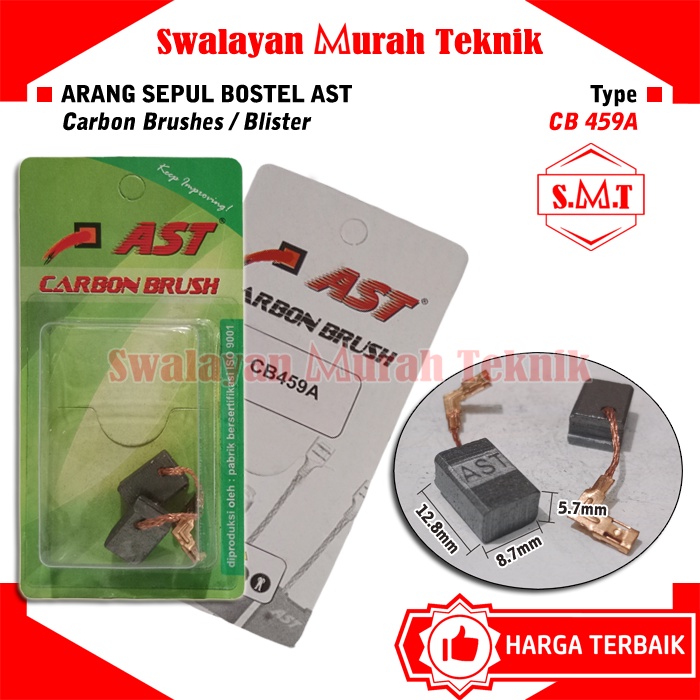 Jual AST CARBON BRUSH CB459A/MT-90A/MT-91A ARANG SEPUL MESIN GERINDA ...
