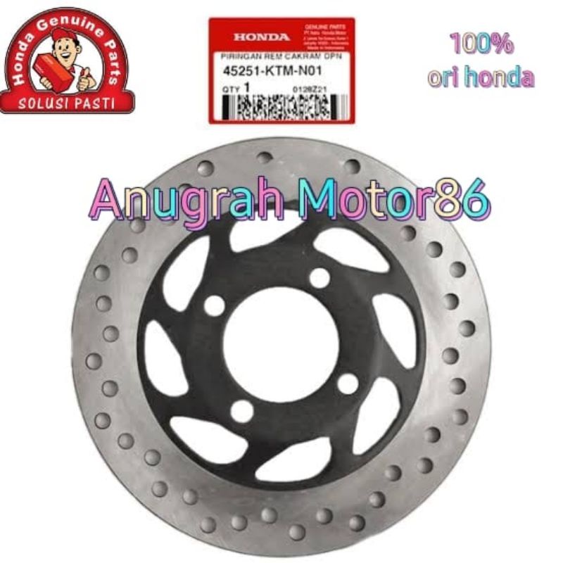 Jual 45251-KTM-N01 Piringan cakram depan Supra x 125 lama Batman Karisma Revo 100 Fit New ori ...