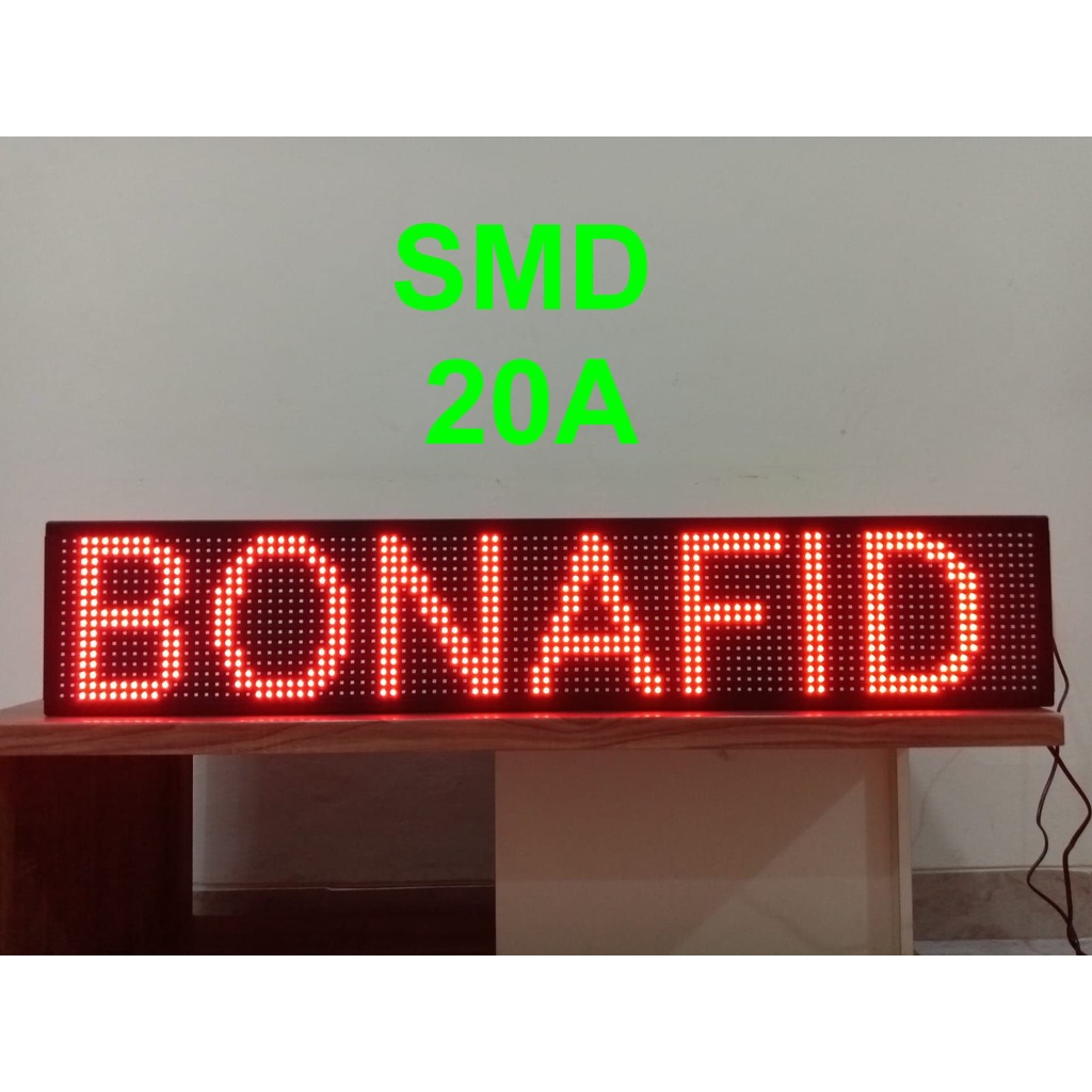 Jual LED Running Text OUTDOOR, MERAH 100 cm x 20 cm + WIFI 100cm x 20cm ...