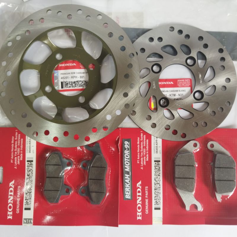 Jual PIRINGAN CAKRAM+DISPAD DEPAN BELAKANG HONDA SUPRA X 125 (KTM-KPH) | Shopee Indonesia