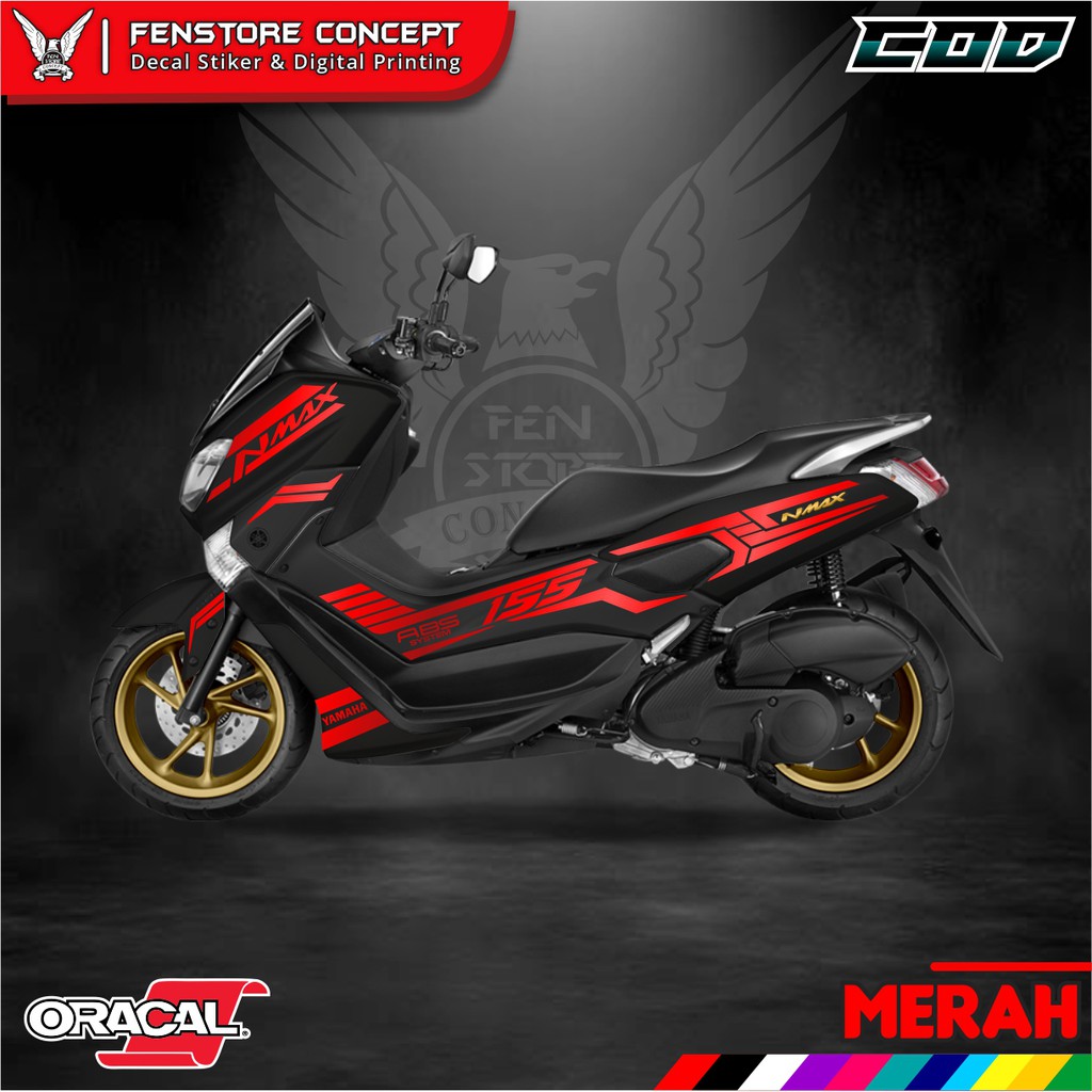 Jual Aksesoris Motor Nmax Cutting Sticker Nmax Stiker Motor Nmax ...