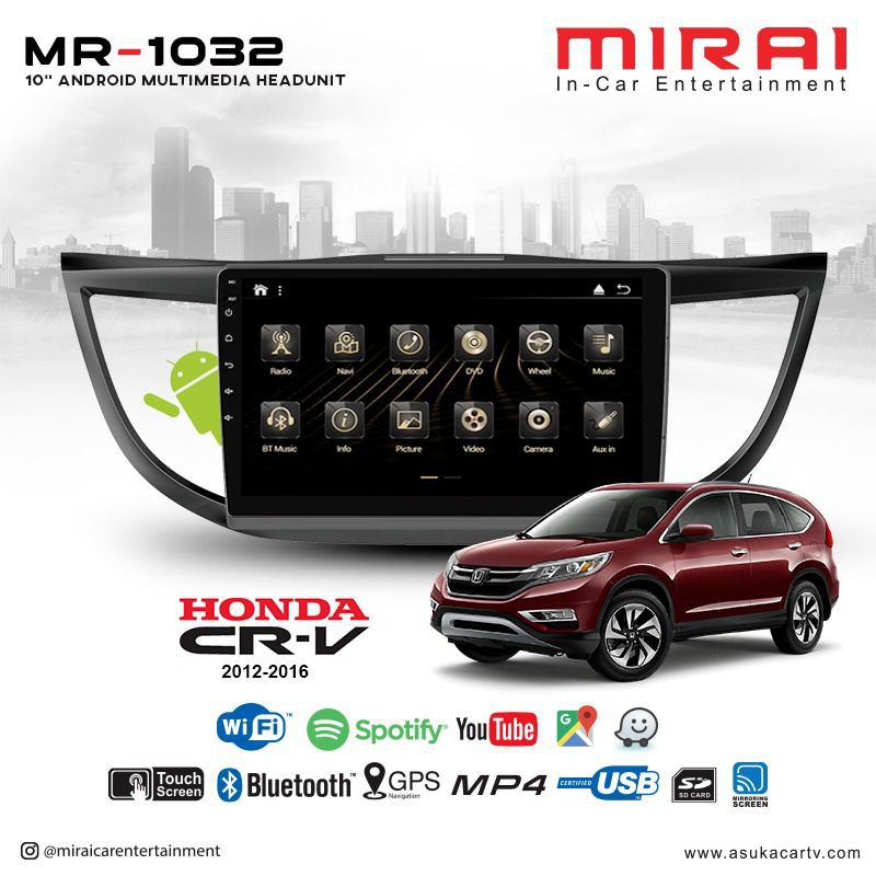 Jual HEADUNIT CRV 2012-2015 GEN 2 MIRAI ANDROID 10INCH WITH CAN BUS ...