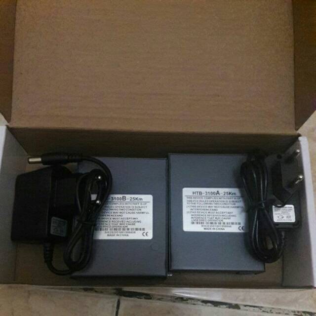 Jual NETLINK Sepasang HTB-3100-25Km A dan B Media Converter FO ( Fiber ...
